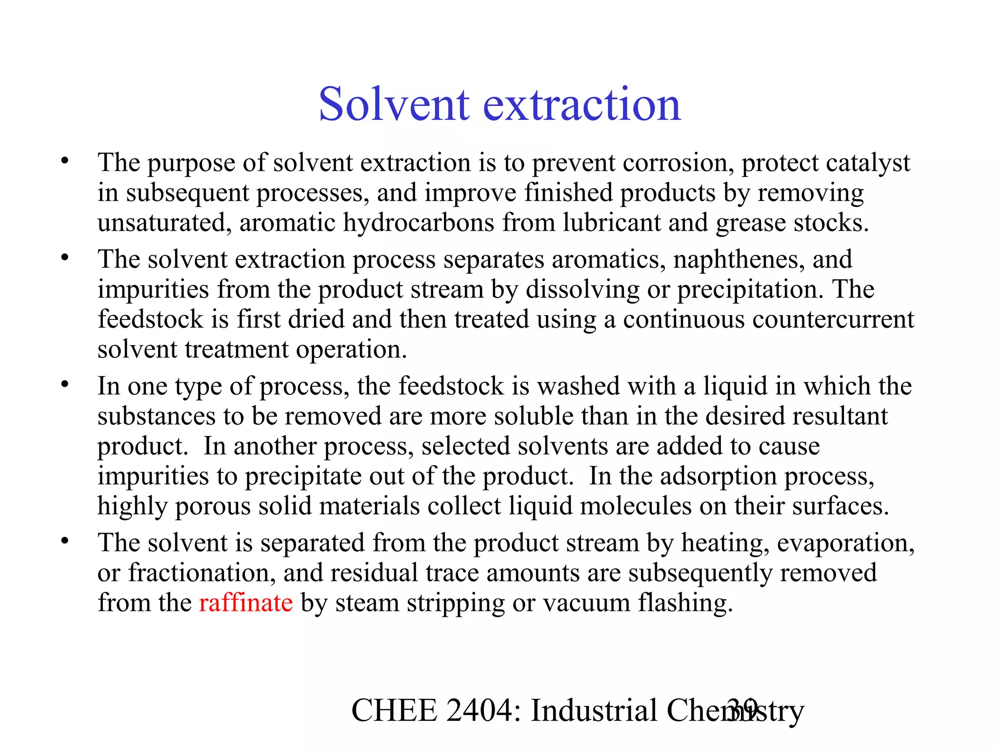 Oil Refinery - Processes | PPT