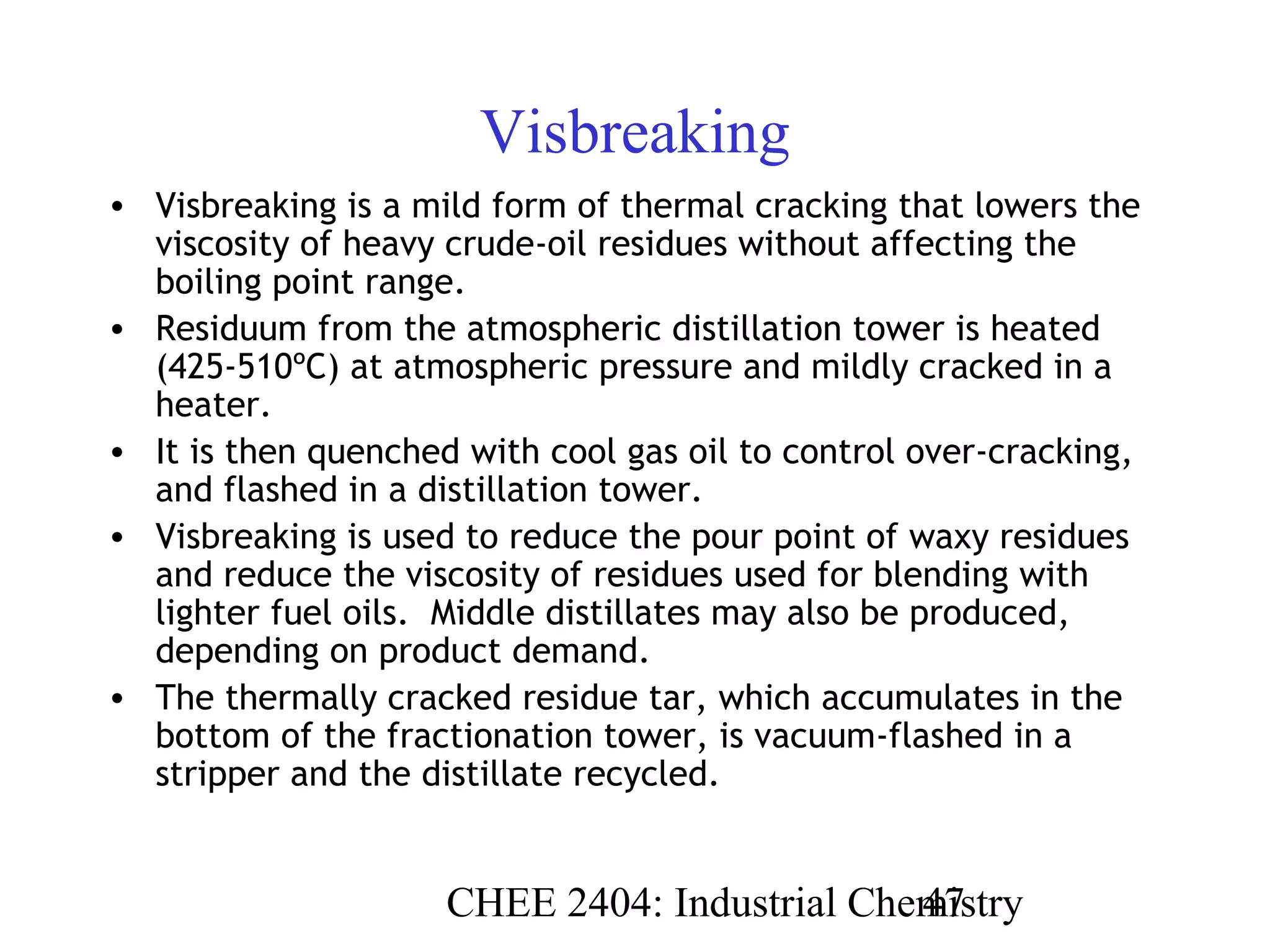 Oil Refinery - Processes | PPT