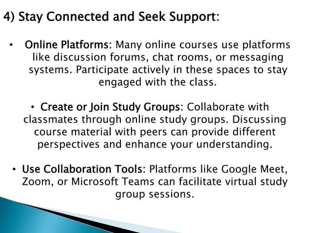 5 Online learning tips for student success | PPT