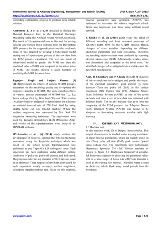 Optimization of Cutting Rate for EN 1010 Low Alloy Steel on WEDM Using Response Surface ...