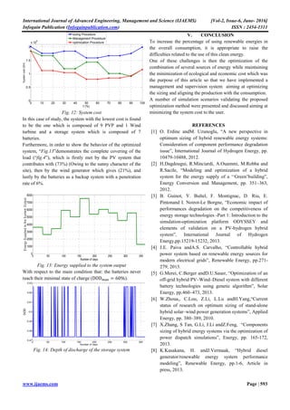optimization of the managed electrical energy within a hybrid renewable energy system | PDF
