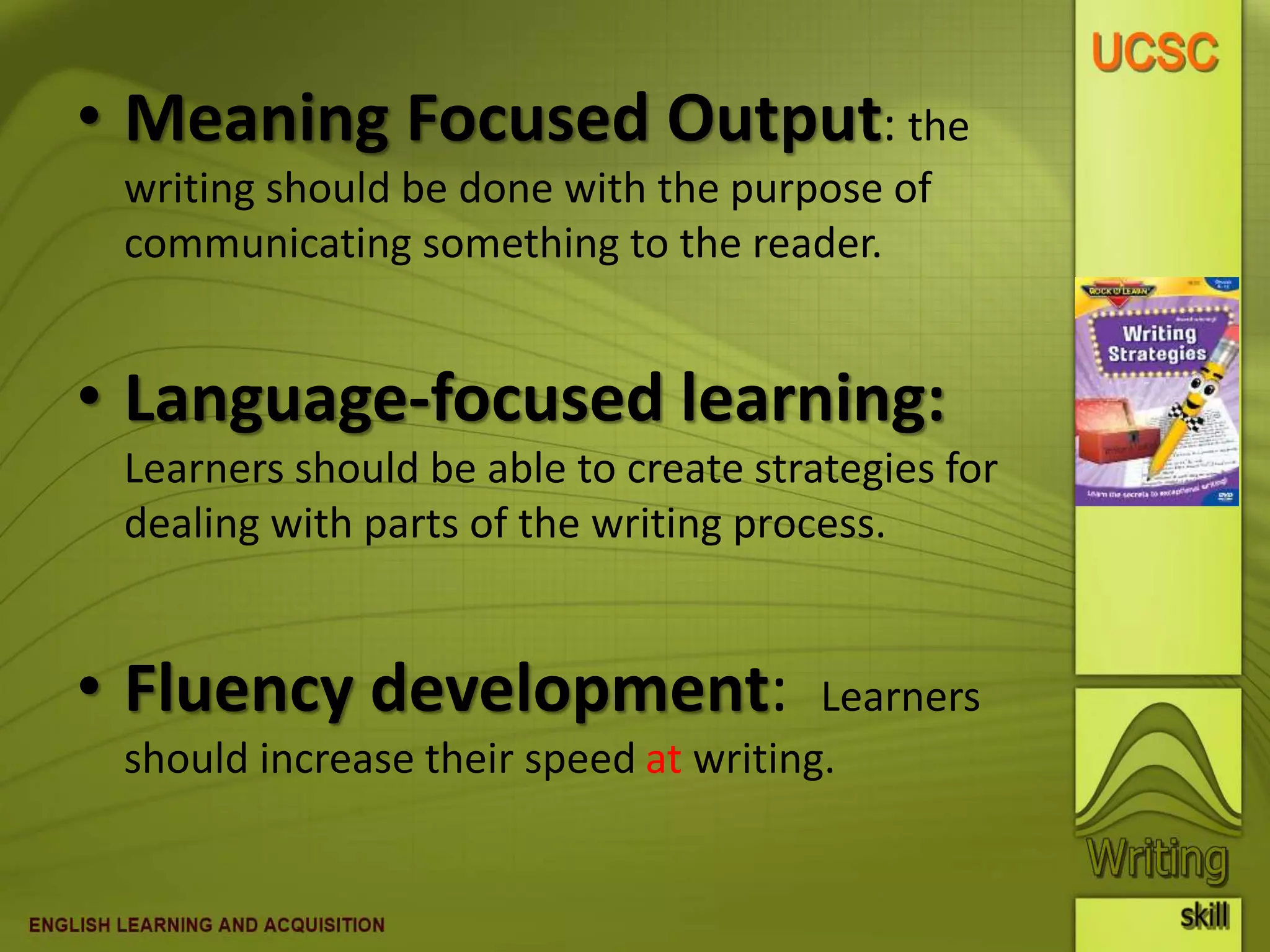 "Writing Skill" | PPTX