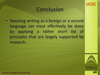 "Writing Skill" | PPTX