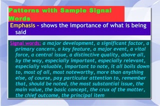 5 Organizational Patterns In Paragraphs | ODP