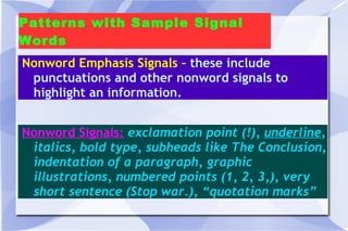 5 Organizational Patterns In Paragraphs | ODP