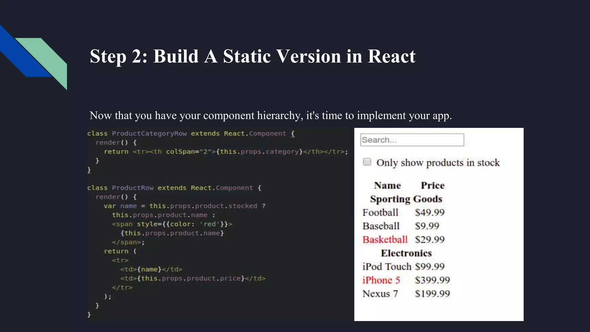 Thinking in react | PPTX