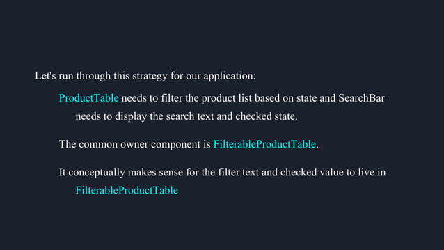 Thinking in react | PPT