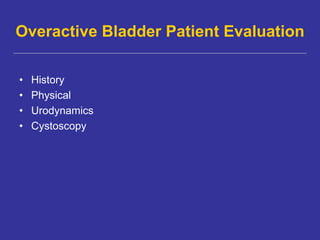 overactive bladder | PPT