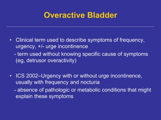overactive bladder | PPT