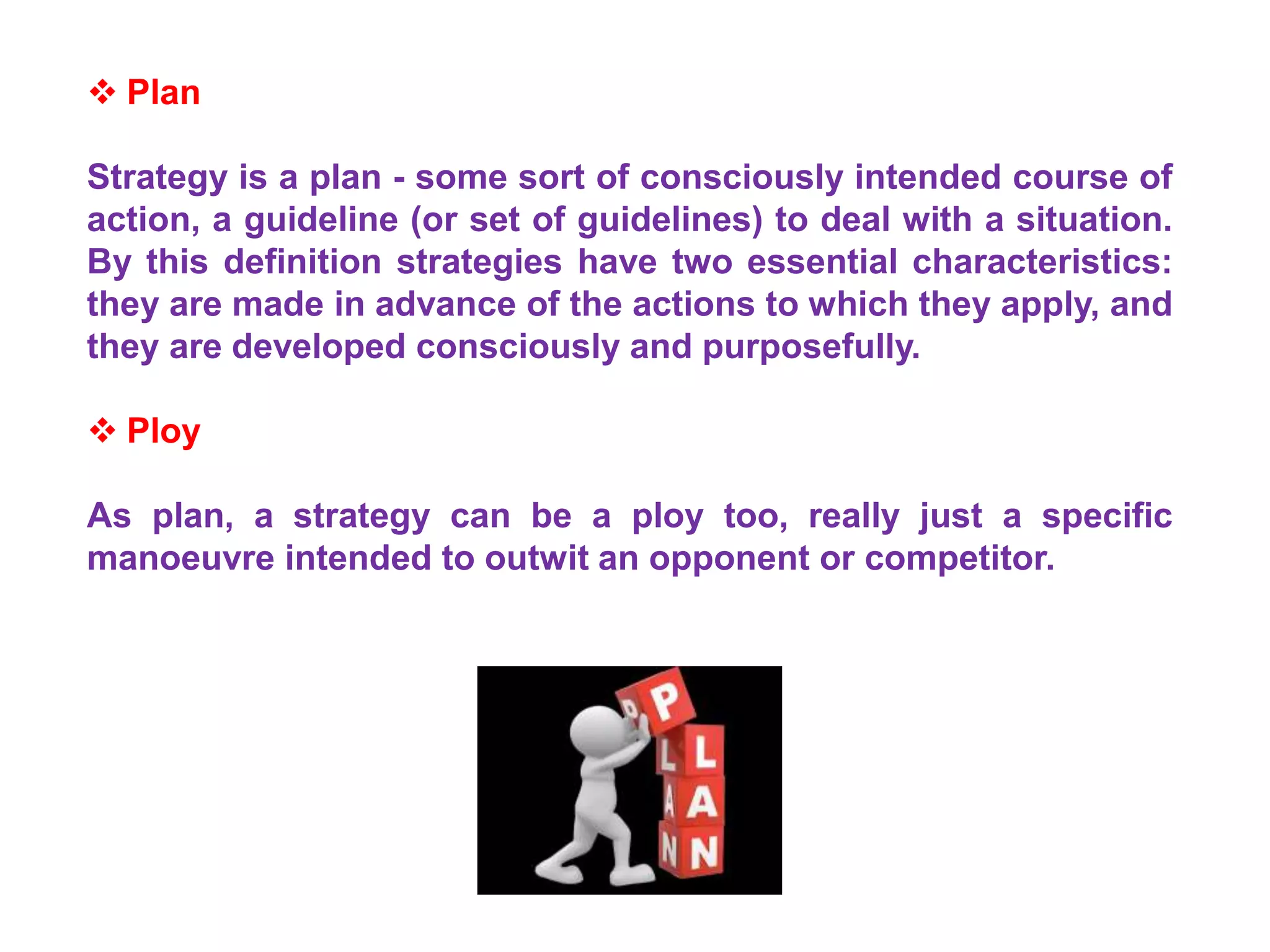 Mintzberg's 5P's of Strategy | PPTX