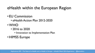 The State of mHealth and eHealth in Europe | PDF | Healthcare Industry ...