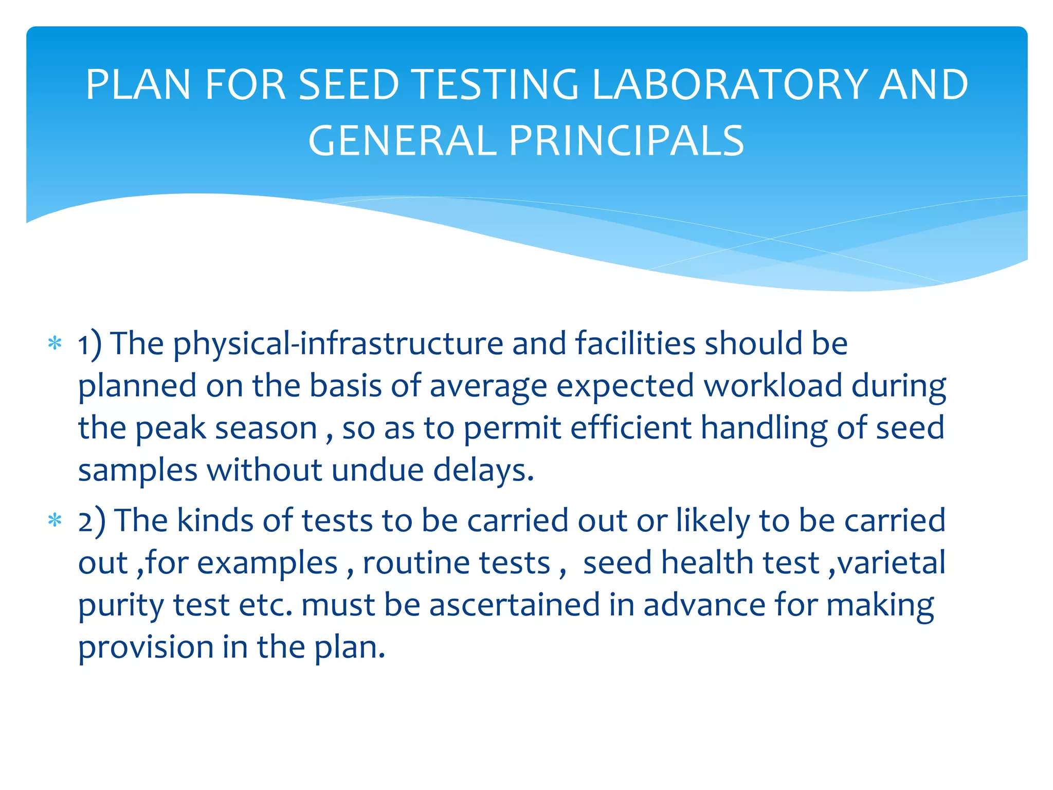 Seed sampling and testing | PPTX | Agriculture | Industries