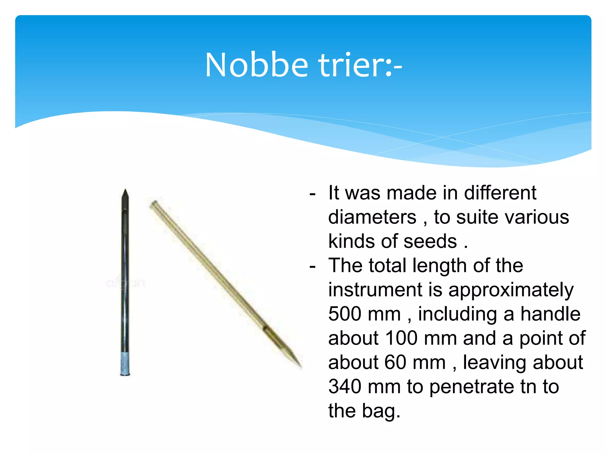 Seed sampling and testing | PPTX