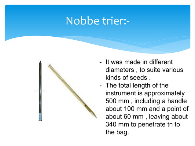 Seed sampling and testing | PPTX | Agriculture | Industries