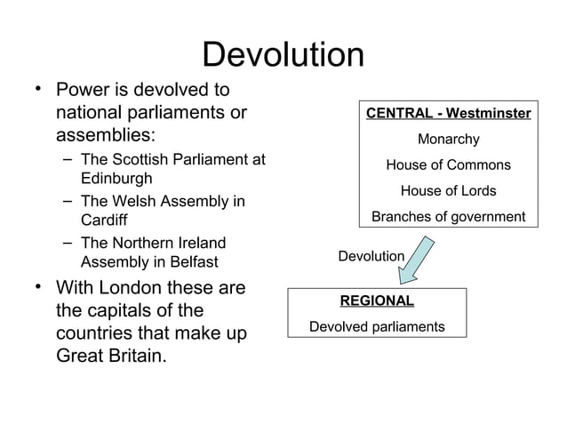Devolution and the decentralisation of power | PPT