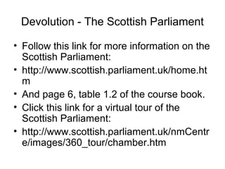 Devolution and the decentralisation of power | PPT