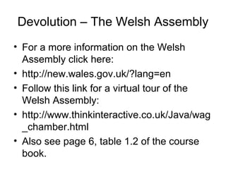 Devolution and the decentralisation of power | PPT