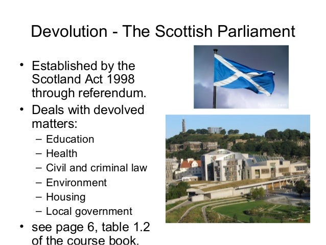 Devolution And The Decentralisation Of Power