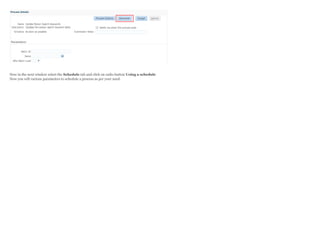 Scheduling a process in oracle fusion | PDF