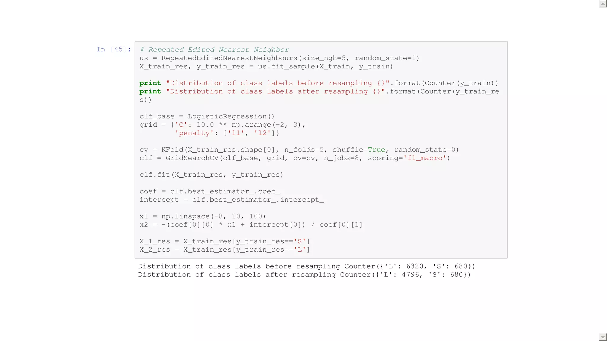 Python Resampling