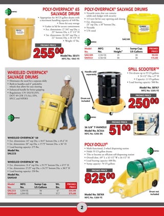 Spill Control Containment & Warehouse Drum Sale | PDF