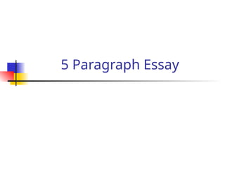 structure how to write 5 paragraph essay | PPT