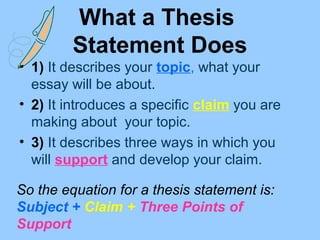 5 paragraph essay and components | PPT