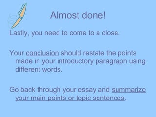 5 paragraph essay and components | PPT