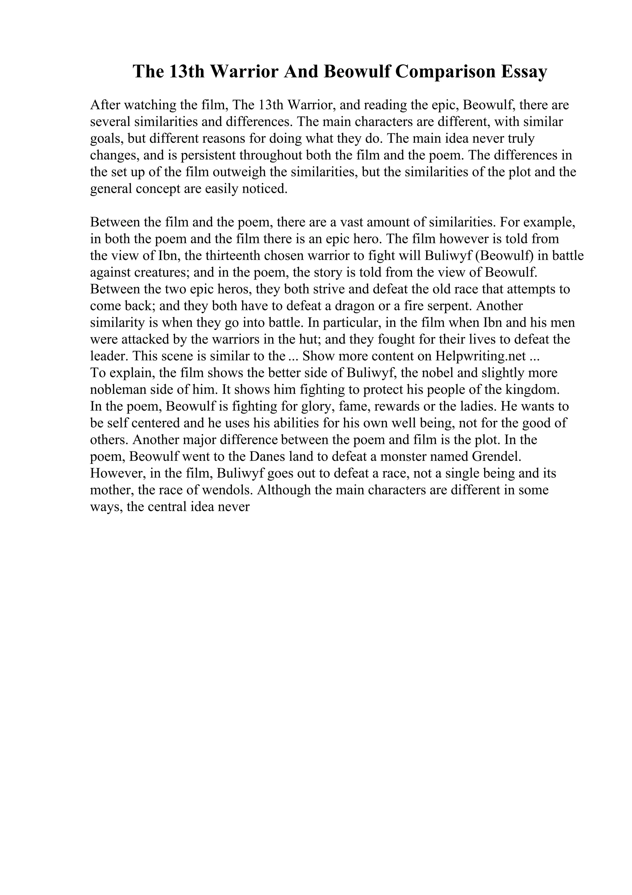 5 Paragraph Essay Examples Middle School | PDF