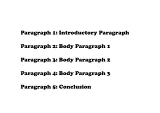 5 Paragraph Essays | PDF