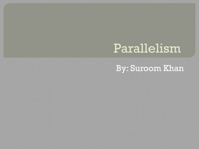 Parallelism in English Grammar. | PPT | Home Appliances | Home & Garden