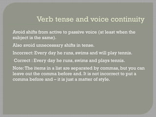 Parallelism in English Grammar. | PPT