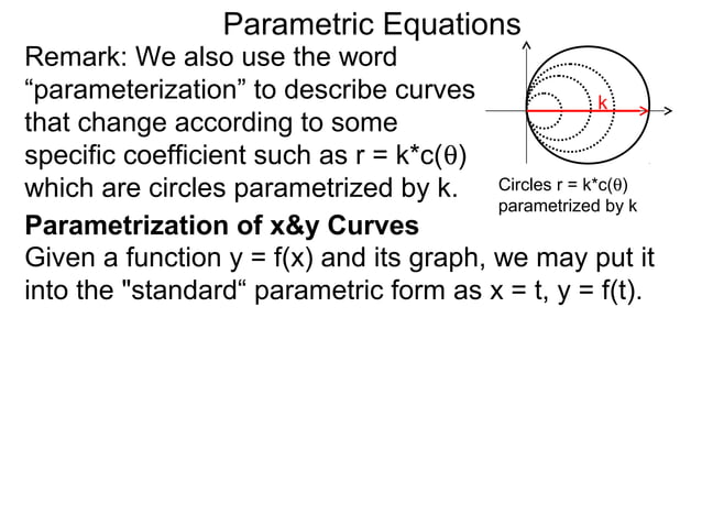 5 parametric equations, tangents and curve lengths in polar coordinates ...