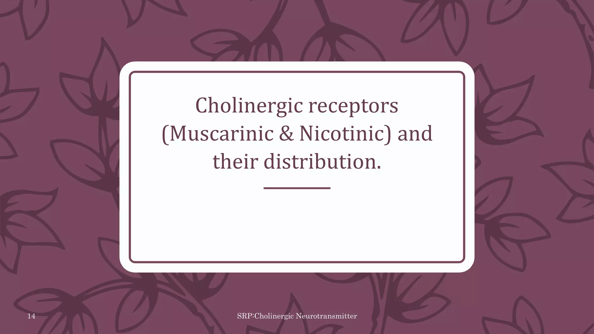 UNIT III_cholinergic neurotransmitter agonist | PPTX