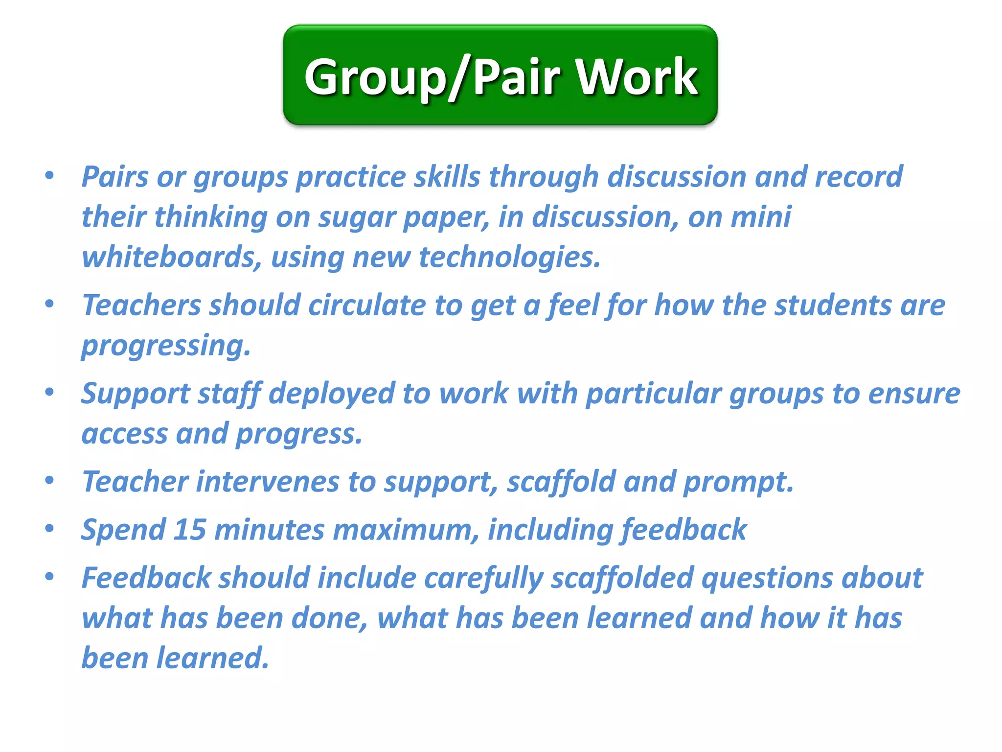 5 part lesson structure | PPTX