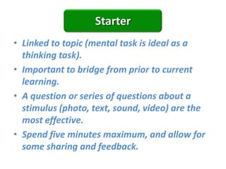 5 part lesson structure | PPTX