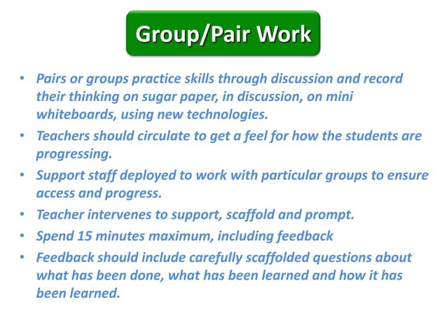 5 part lesson structure | PPTX | Homework and Study | Education