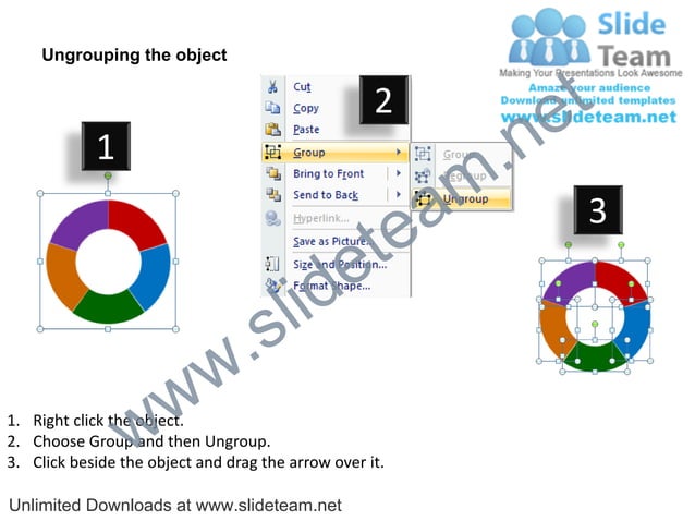 5 parts circle diagram ppt slides presentation diagrams templates | PDF ...