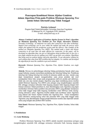 5 patricia penerapan kombinasi sistem aljabar gondran | PDF