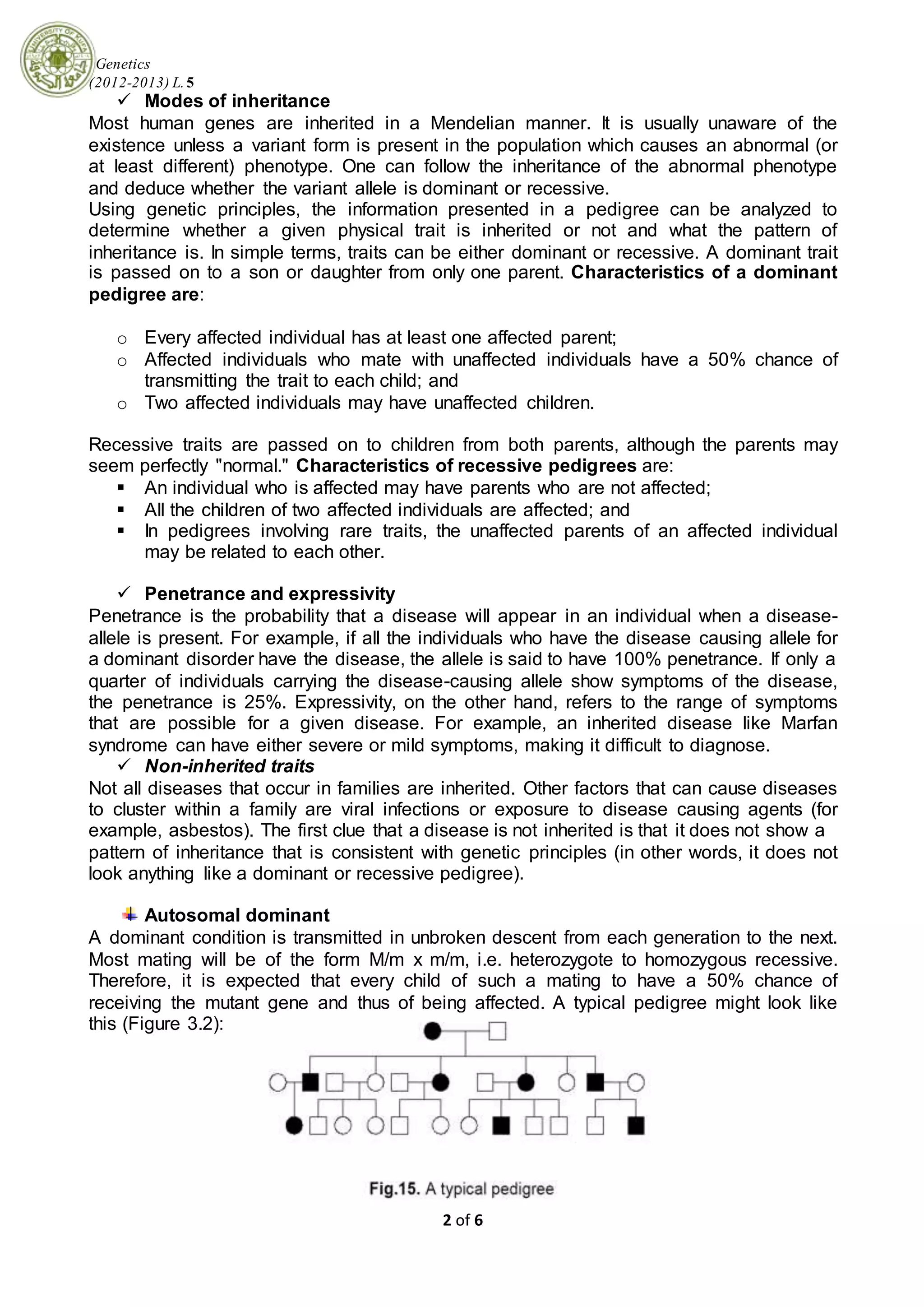 Pedigree analysis | DOC