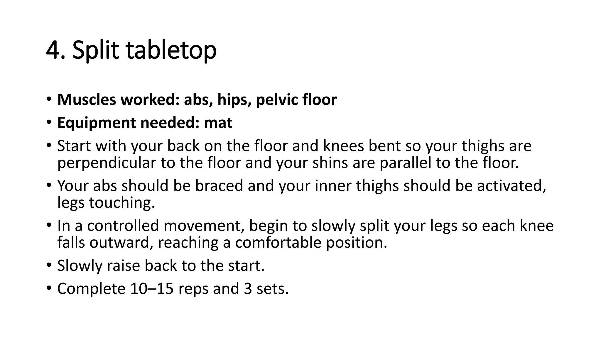 5 pelvic floor exercises for women | PPTX