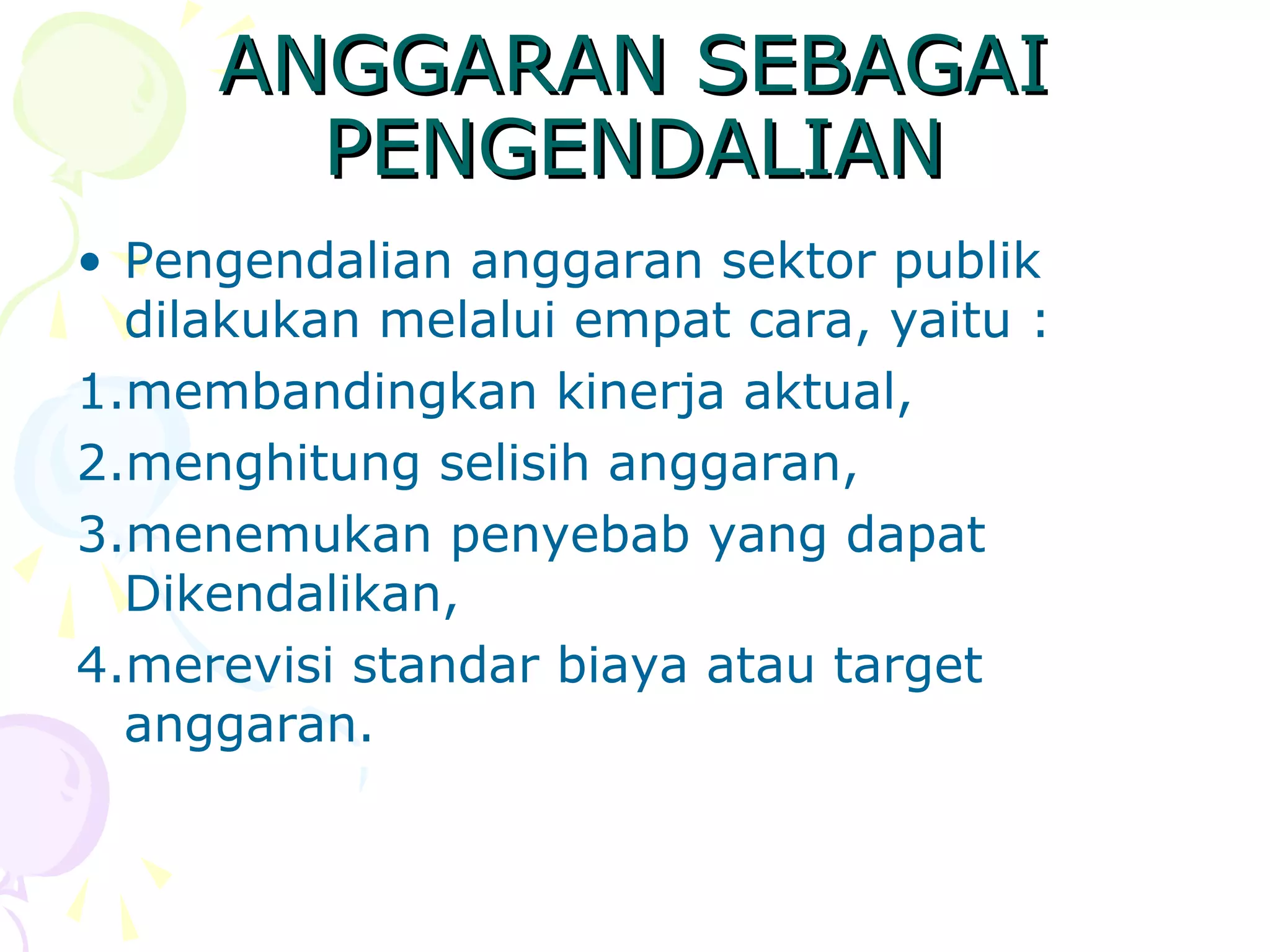 penganggaran sektor publik | PPT