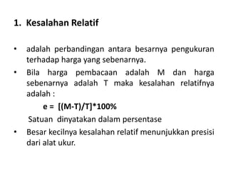 5 pengukuran dan kesalahan | PPTX