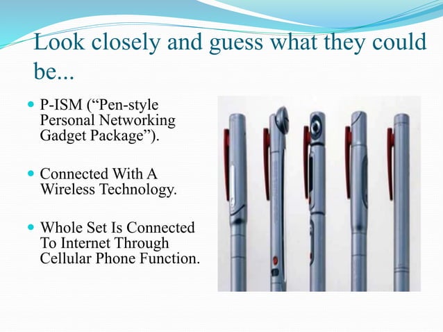 5 PEN TECHNOLOGY SLIDES | PPT