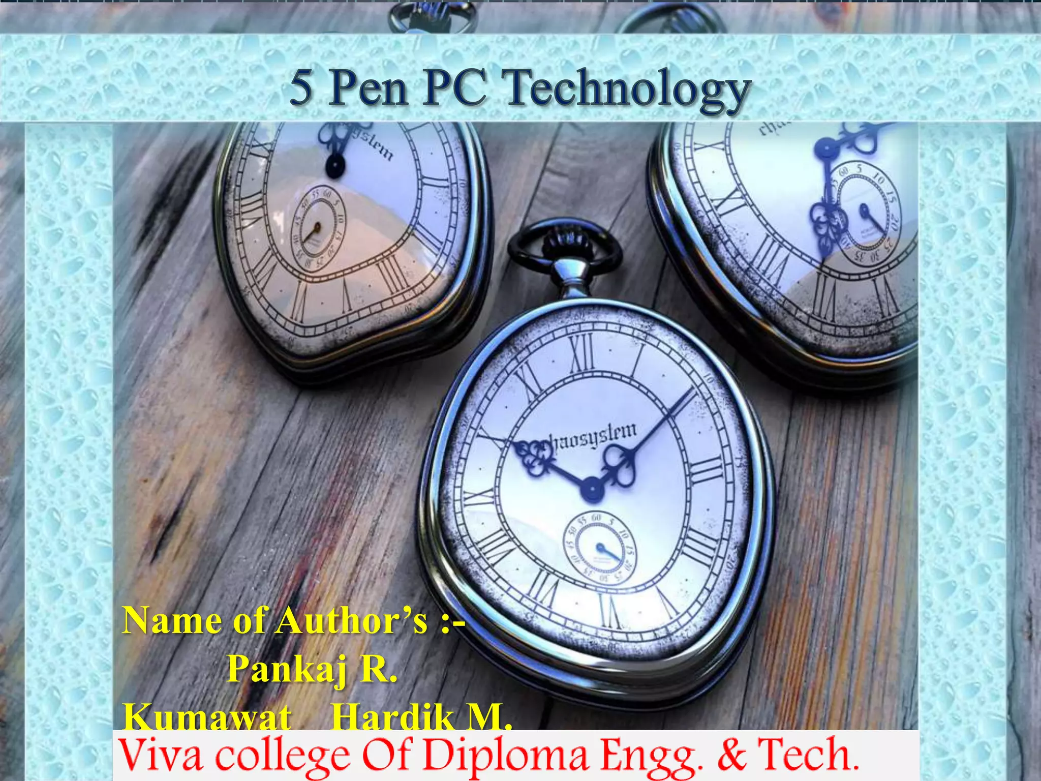 5 pen pc technology | PPT
