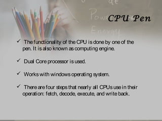 5 pen pc technology | PPT