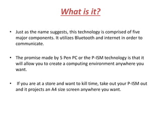 5 pen pc technology | PPTX