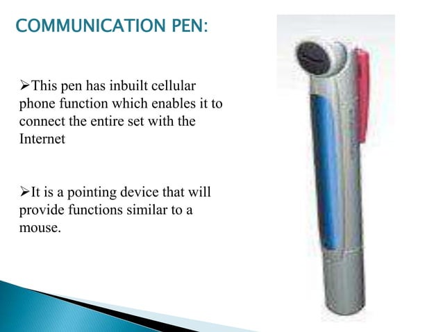 5 pen technology ppt | PPT