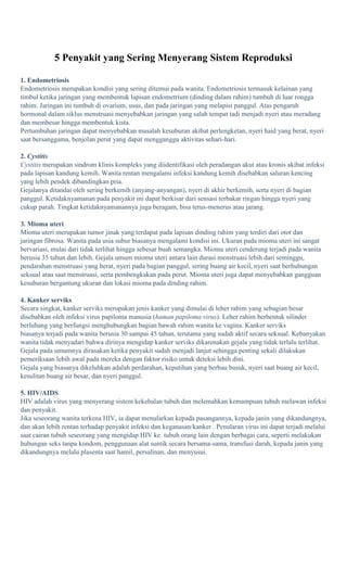 5 Penyakit yang Sering Menyerang Sistem Reproduksi.docx