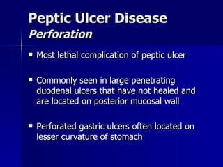Peptic Ulcer Disease Ppt April 2005 | PPT